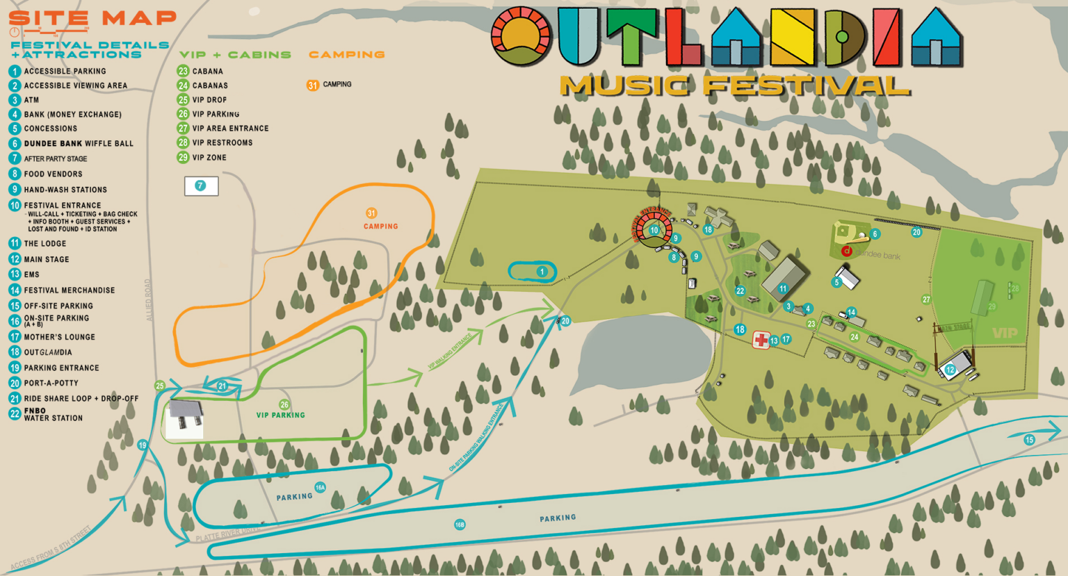 Festival Map | Outlandia Music Festival